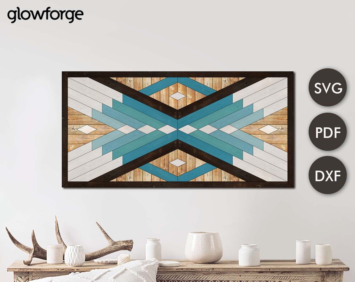 Geometric Barn Quilt Svg Wooden Wall Art Home Decor Cut - Etsy