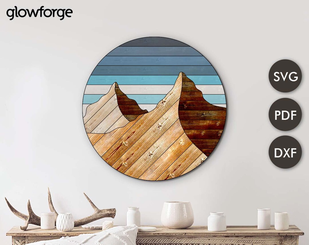 Mountain Wall Art, Barn Quilt Svg , Cut File , Wooden Wall Art , Home ...