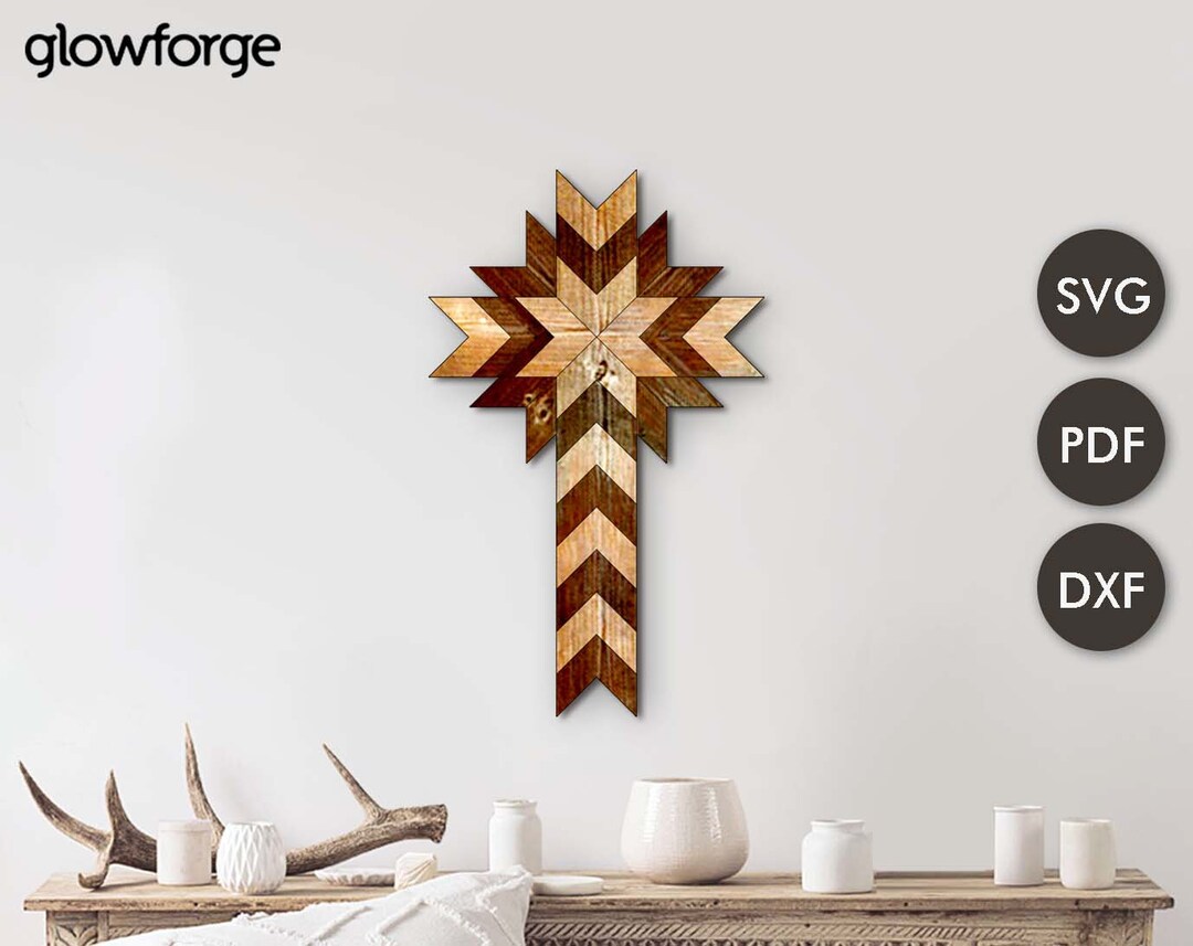 Cross, Barn Quilt , Home Decor, Laser Cut File, Instant Download, Svg ...