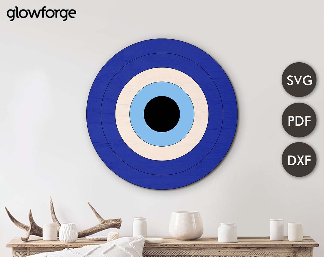 Evil Eye , Barn Quilt , Home Decor , Laser Cut File , Instant Download ...