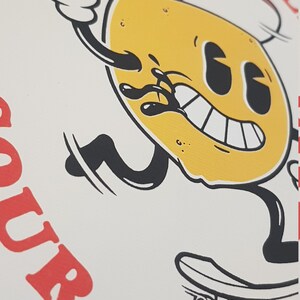 Sweet Roller Lemon Retro Art Print Retro Poster Cartoon - Etsy