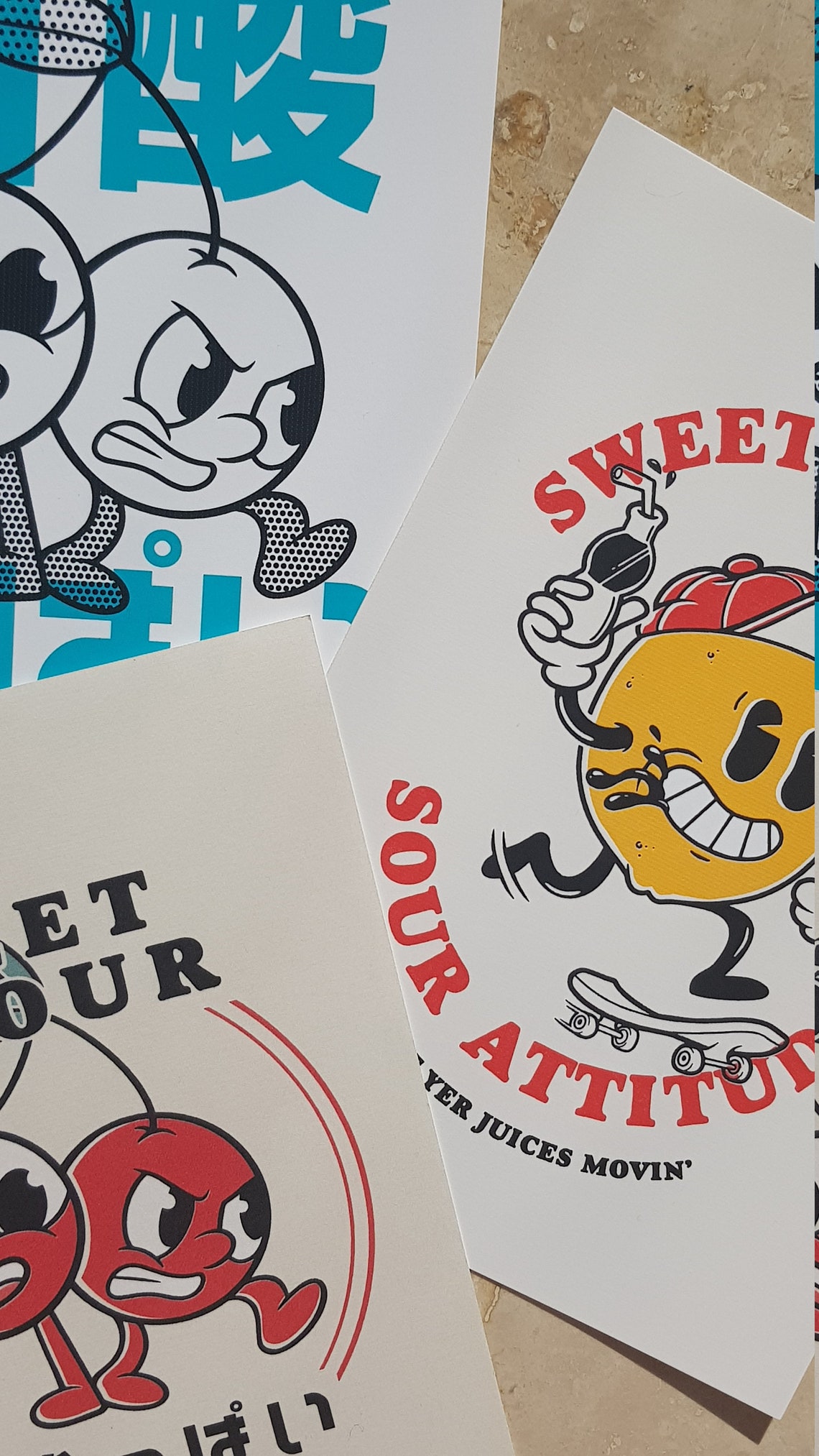 Sweet Roller Lemon Retro Art Print Retro Poster Cartoon - Etsy