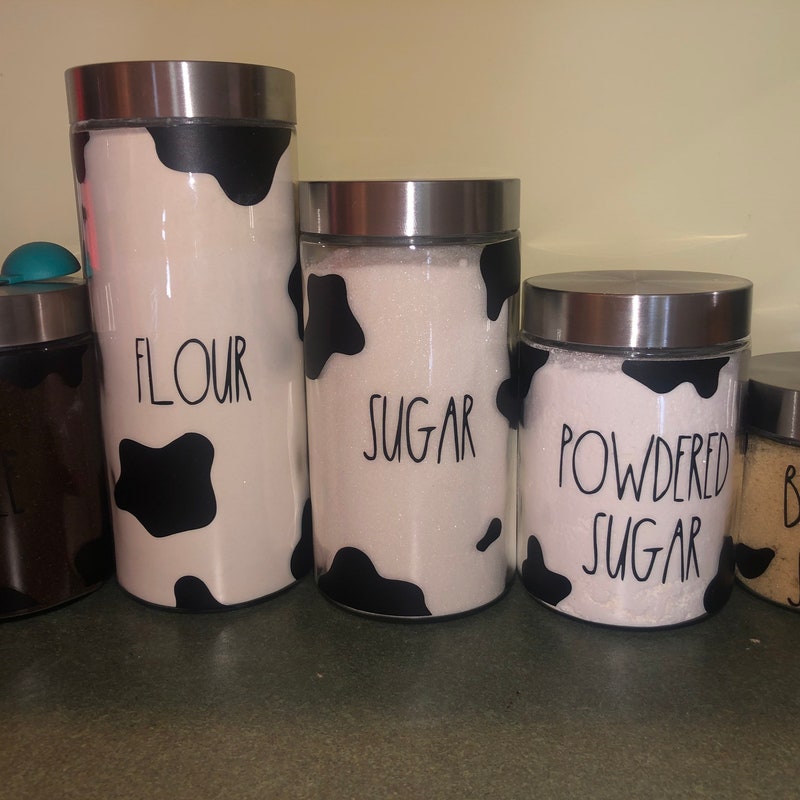 Cow Canisters - Etsy