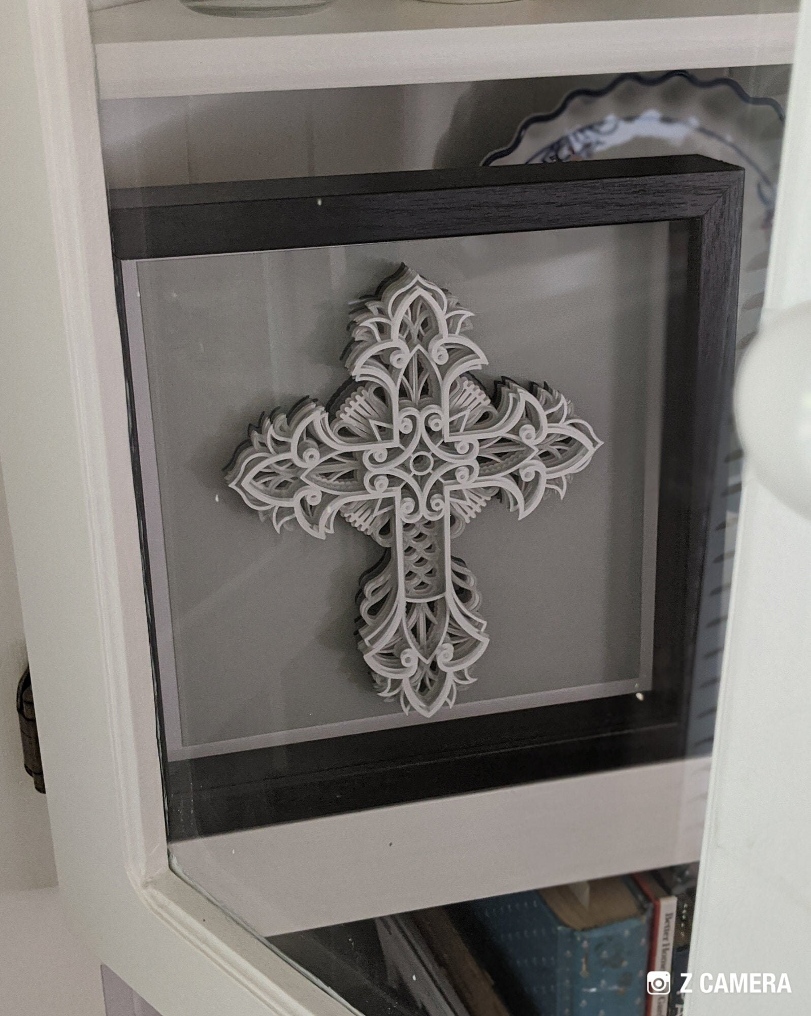 3D Cross in Shadowbox - Etsy