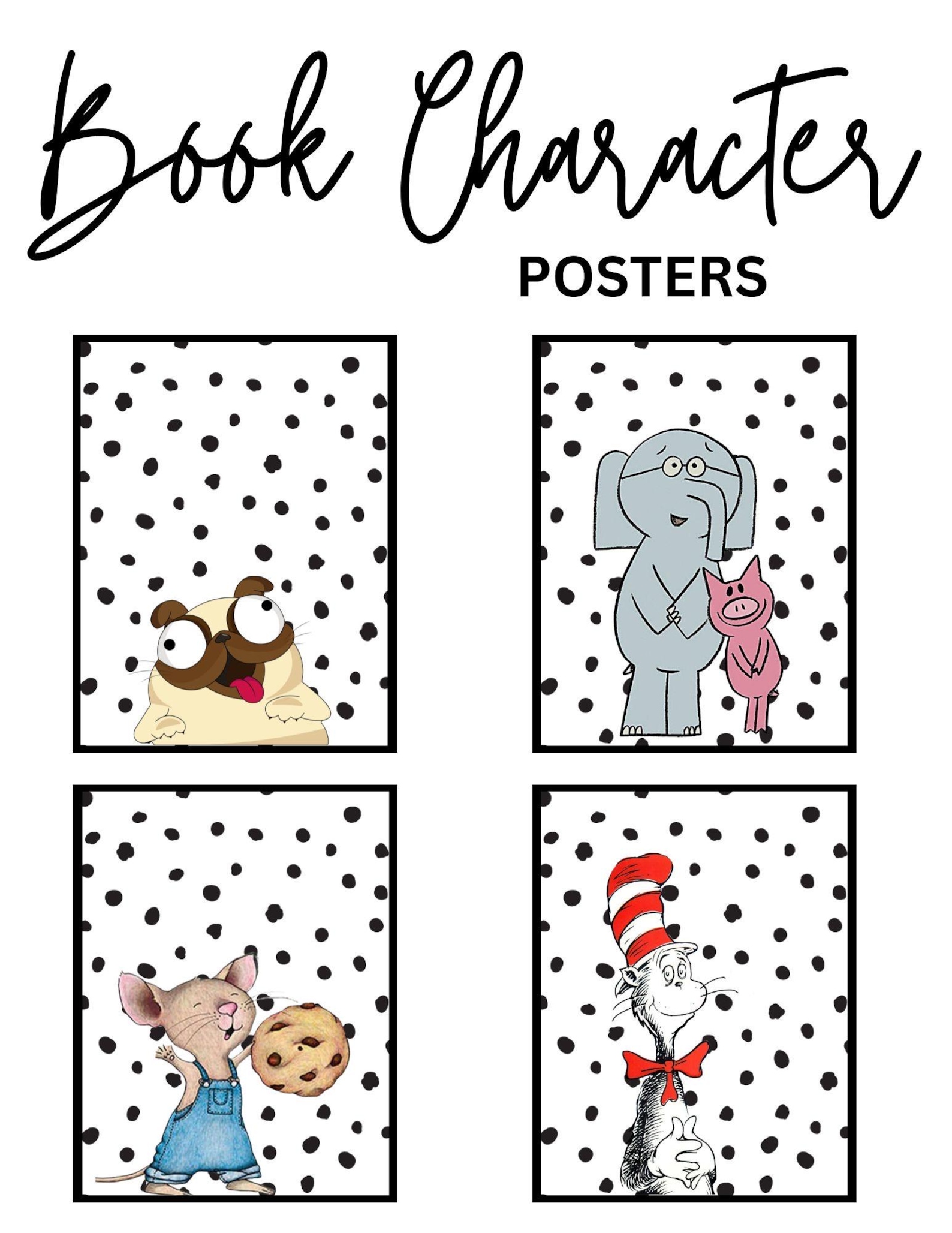 Spotted Character Classroom Posters - Etsy