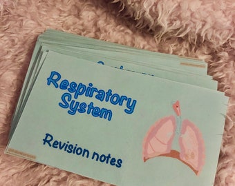 Respiratory System Flashcards digital Copy | Etsy