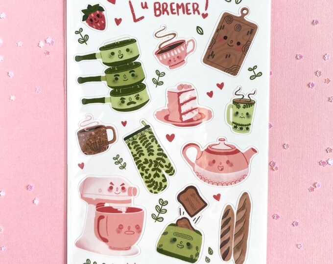 Baking Class 101 Sticker Sheet Matte - Etsy