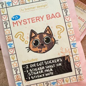 Mystery Surprise Pack Random Stickers, Sticky Notes, Keychains, Magnets ...