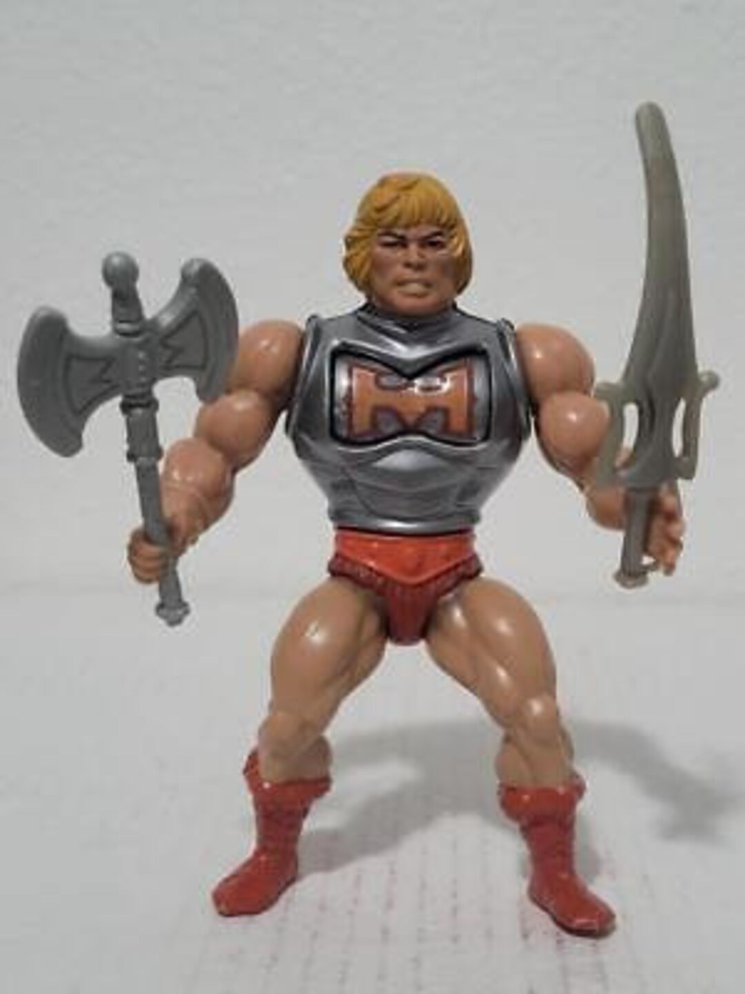 1981 He-man MOTU Battle Armor He-man & Mini Comic Complete Figure ...