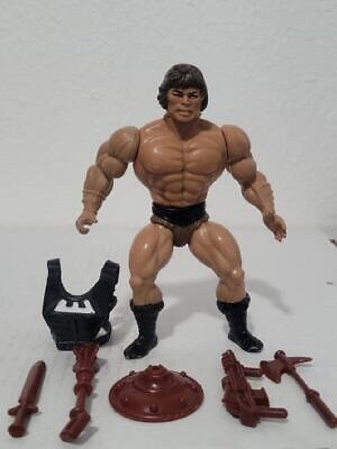 1981 He-man MOTU Original Wonder Bread / Wun-dar / Savage He-man Figure ...