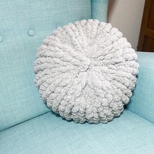 Chunky Knit, Soft Cushions, Pouf, Choice of Four Colours, Delivery ...