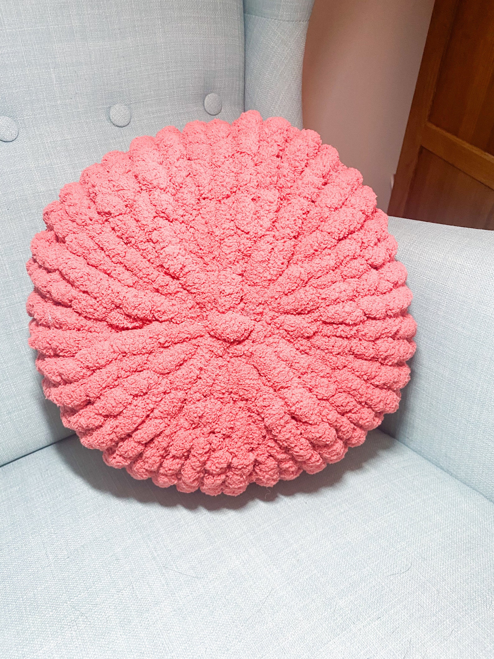 Chunky Knit, Soft Cushions, Pouf, Choice of Four Colours, Delivery ...