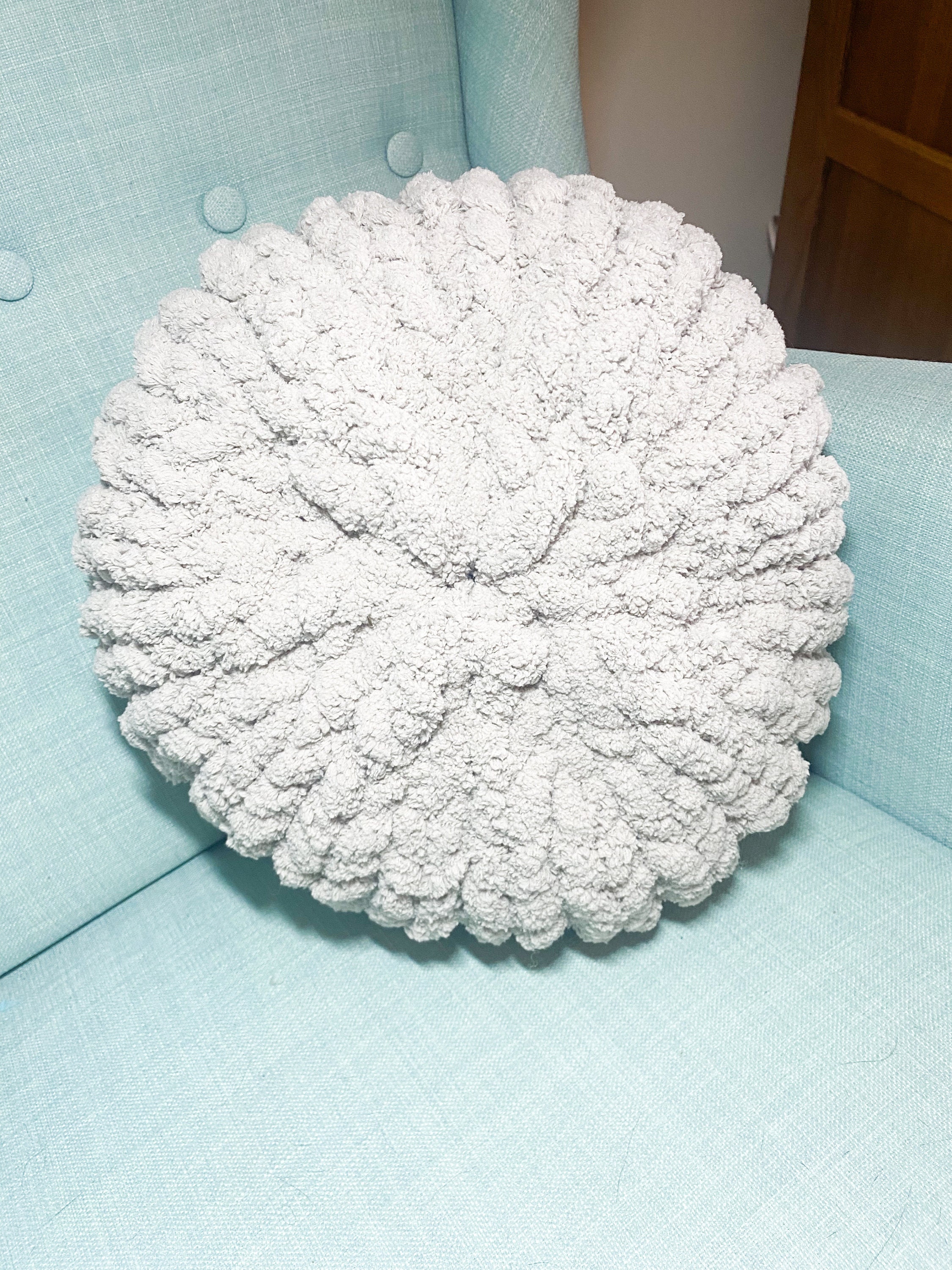 Chunky Knit, Soft Cushions, Pouf, Choice of Four Colours, Delivery ...
