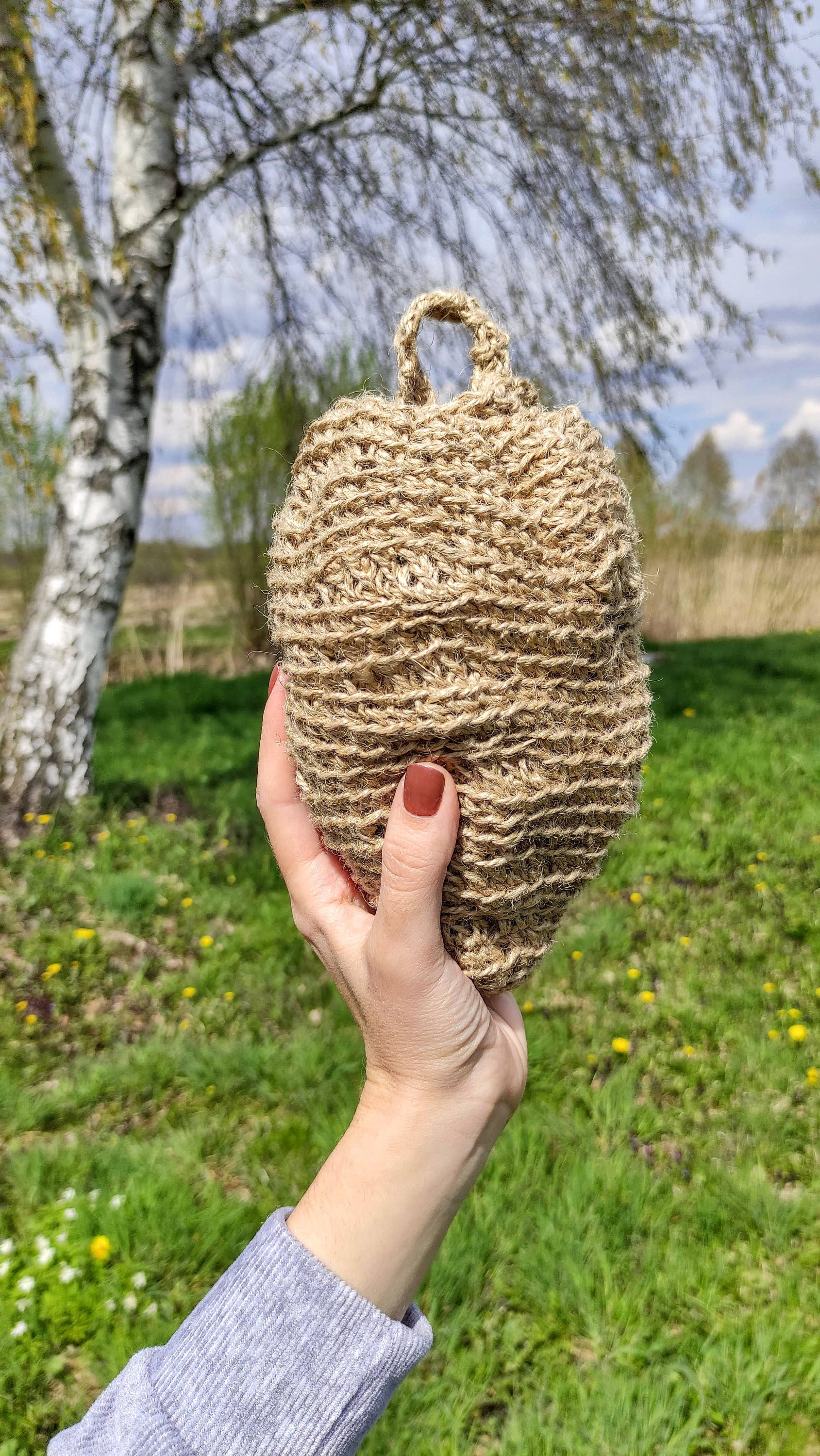 Crochet Wasp Nest Non Toxic Bee Controol Eco Hornet - Etsy