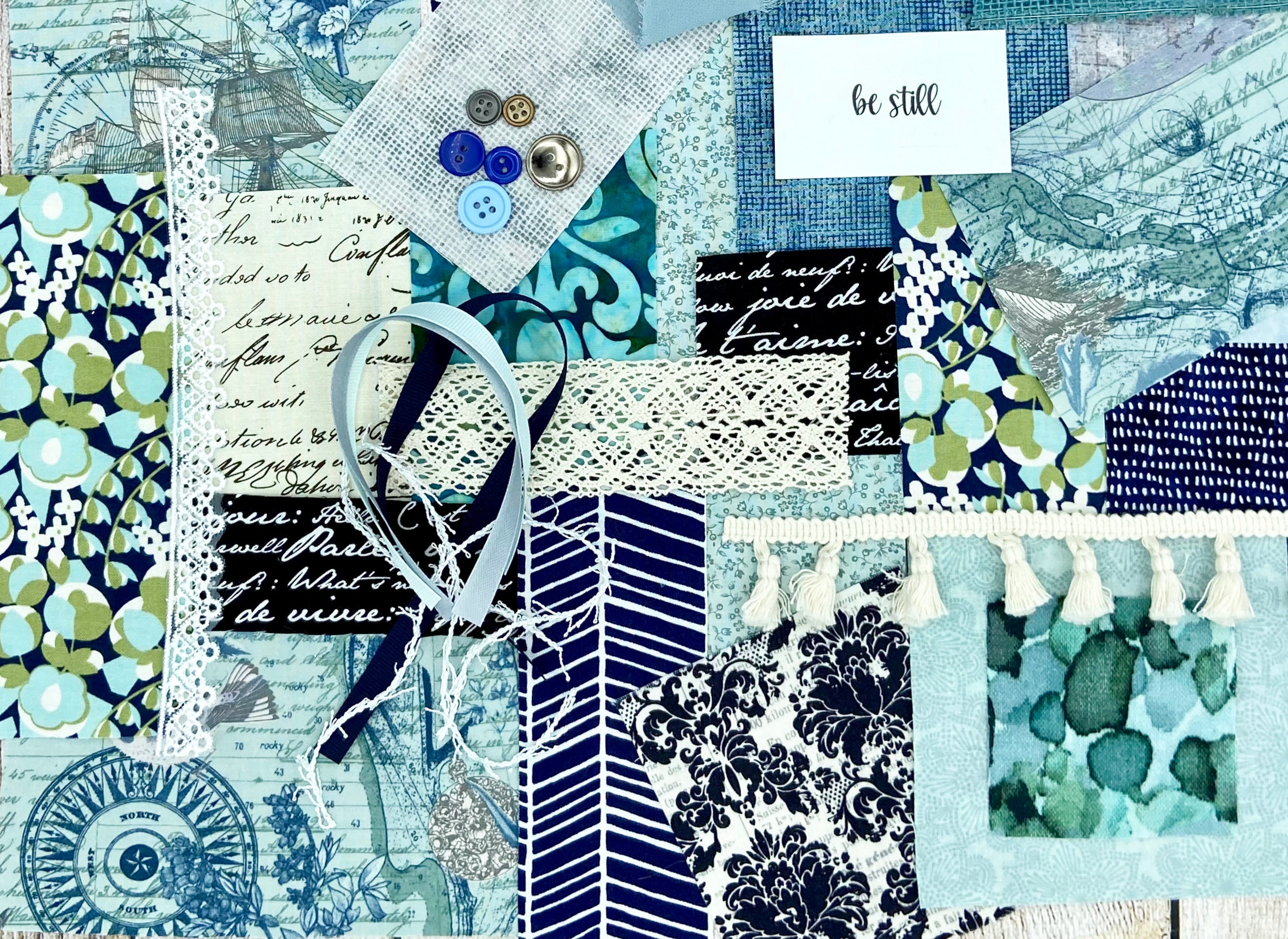 Slow Stitch Kit Dreaming of the Shore Personalized Craft - Etsy