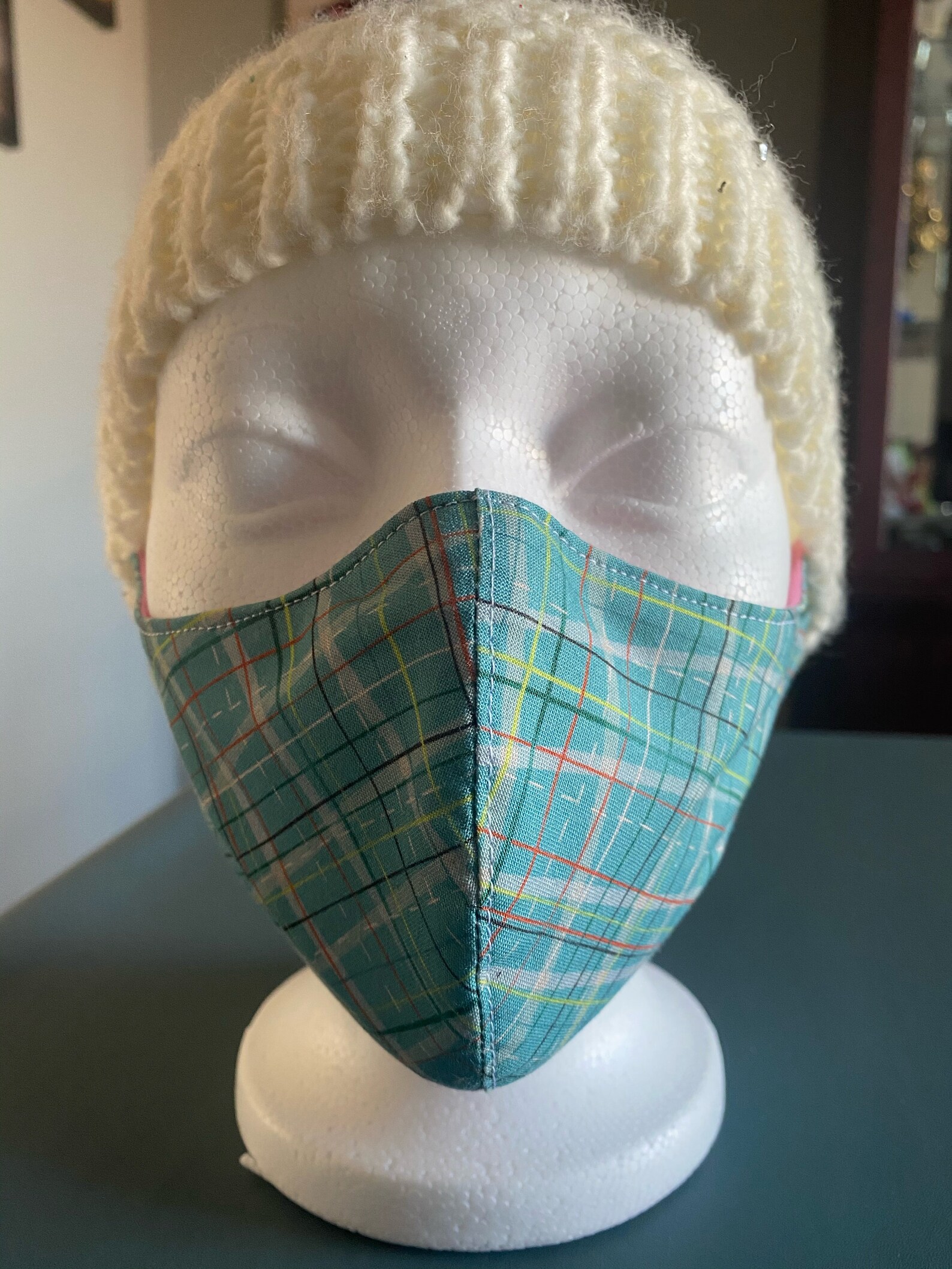 Teal Adult Mask 3 Layer Option | Etsy