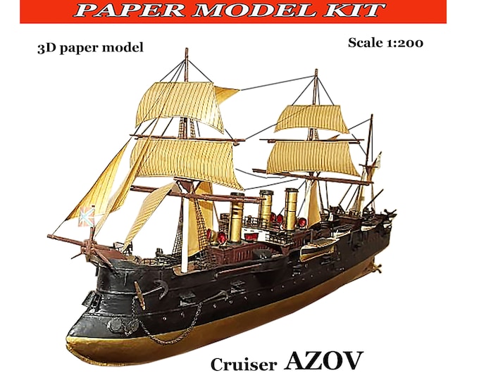 Paper Model Ship Papercraft 3d Ship Paper Model Plans Paper Craft Kit ...