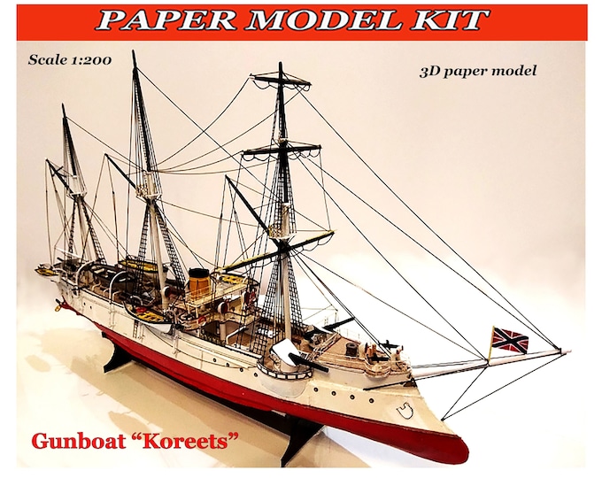 Paper Model Ship Papercraft 3d Ship Paper Model Plans Paper Craft Kit ...