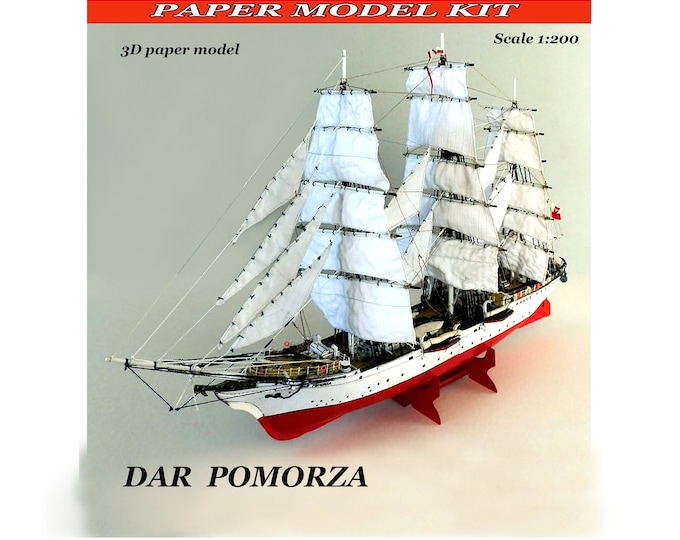 Model Ship Kit Paper Model Ships Papercraft 3d Ship Paper - Etsy