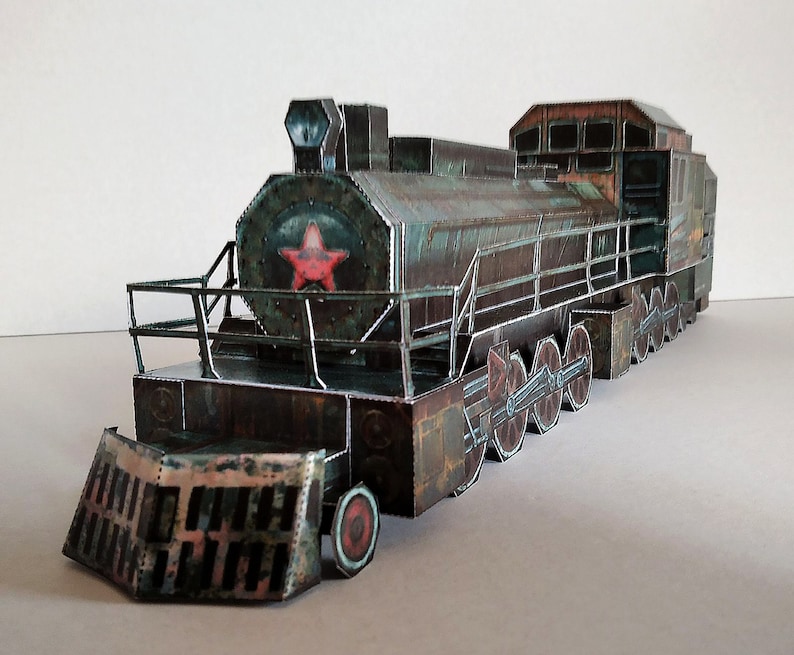Ho Scale Trains Model Trains Ho Trains Papercraft 3D Paper Model Train ...