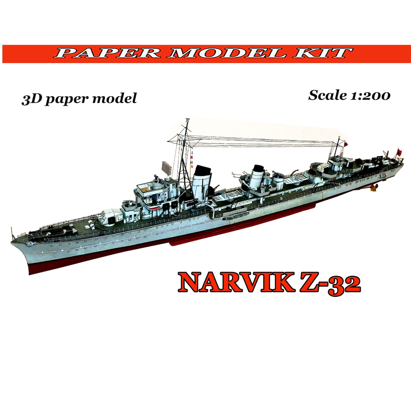 Paper Model Warships Papercraft 3d Ship Model Kit Battleship Paper Ship ...