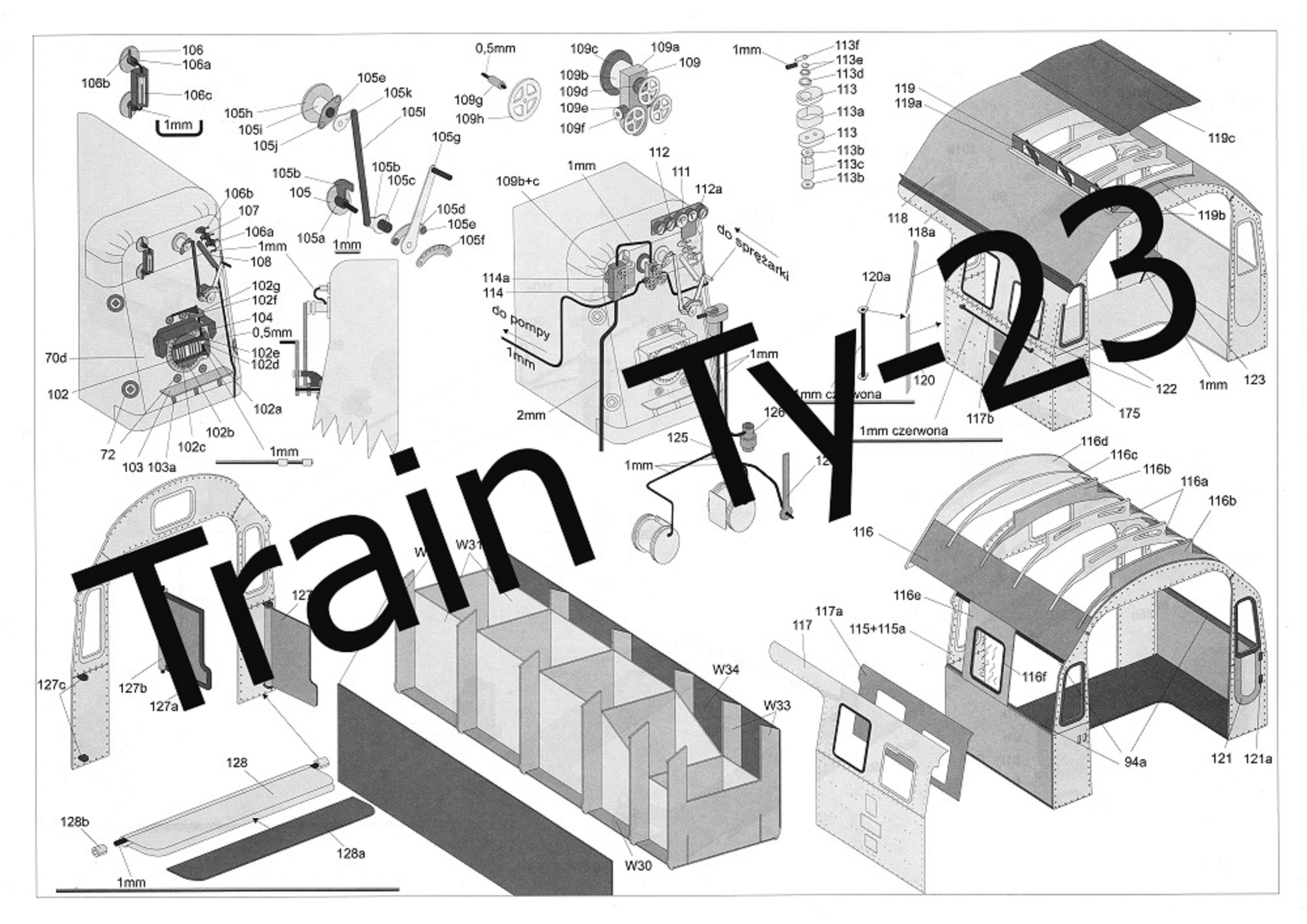 Train Model Kit Paper Model Train Papercraft 3D Printable Diy How to ...