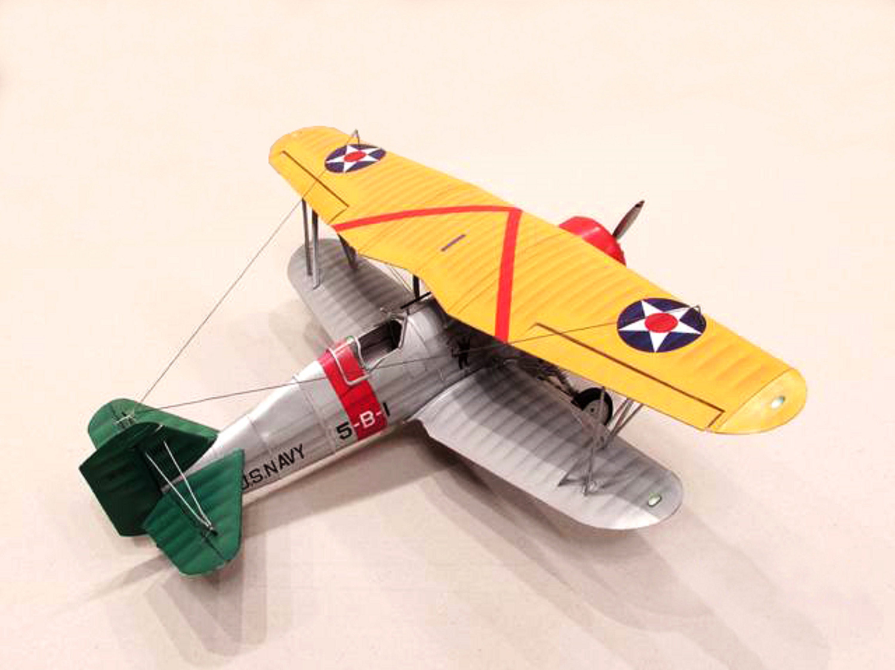 Paper Model Airplan Paper Model Kit Papercraft 3d CURTISS BF2C-1 Hawk ...