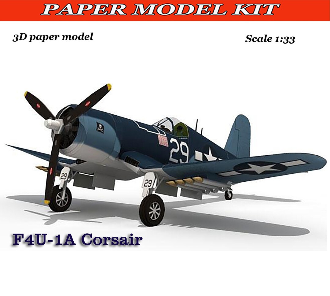 Paper Model Airplan Airplane Kit Papercraft 3D Airplane Paper Model ...