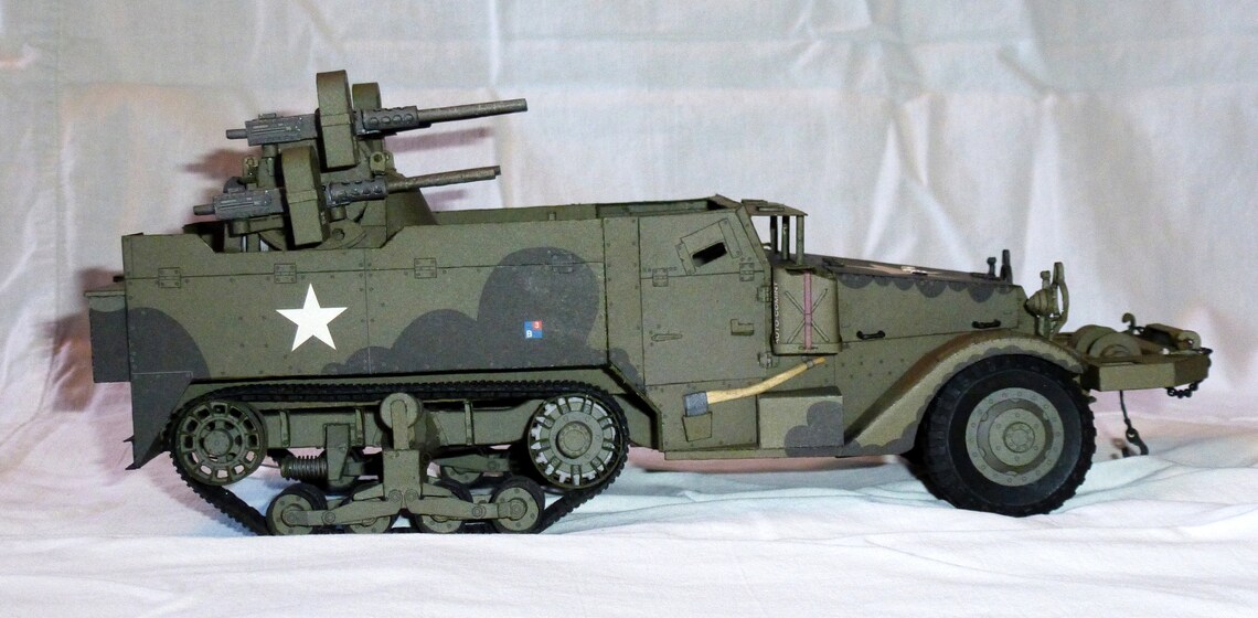 Paper Model Kit Papercraft 3d Paper Model Car Military Vehicle Car ...