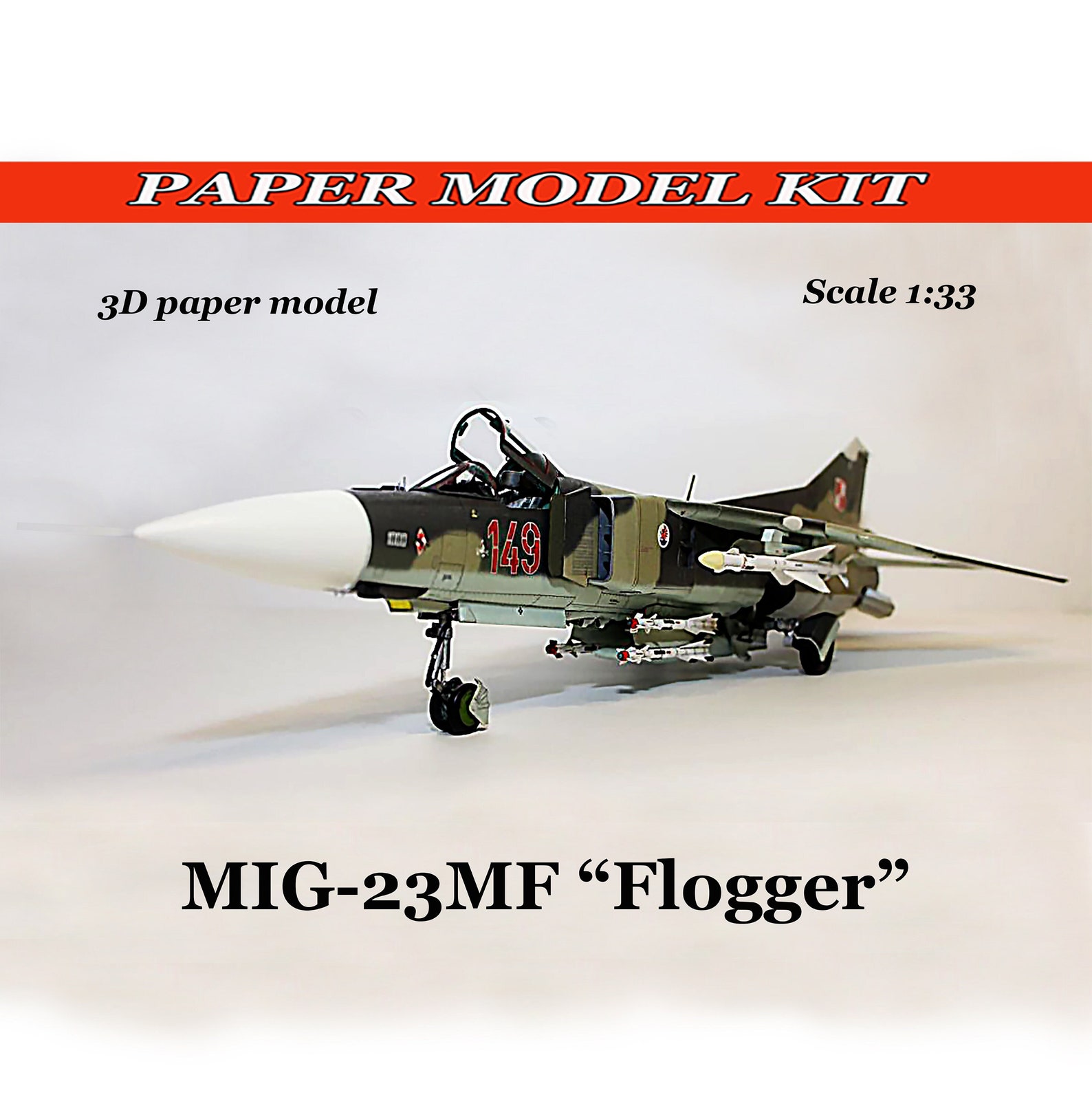 Paper Model Airplan Airplane Kit Papercraft 3D Airplane Paper Model ...