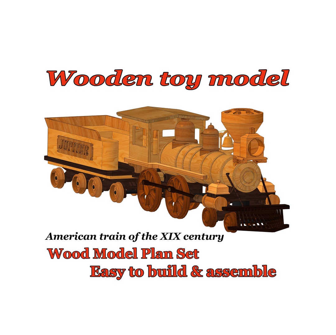 Wooden Toys Plans, Wooden Model Train, Wooden Model Kit, Model Kit for ...