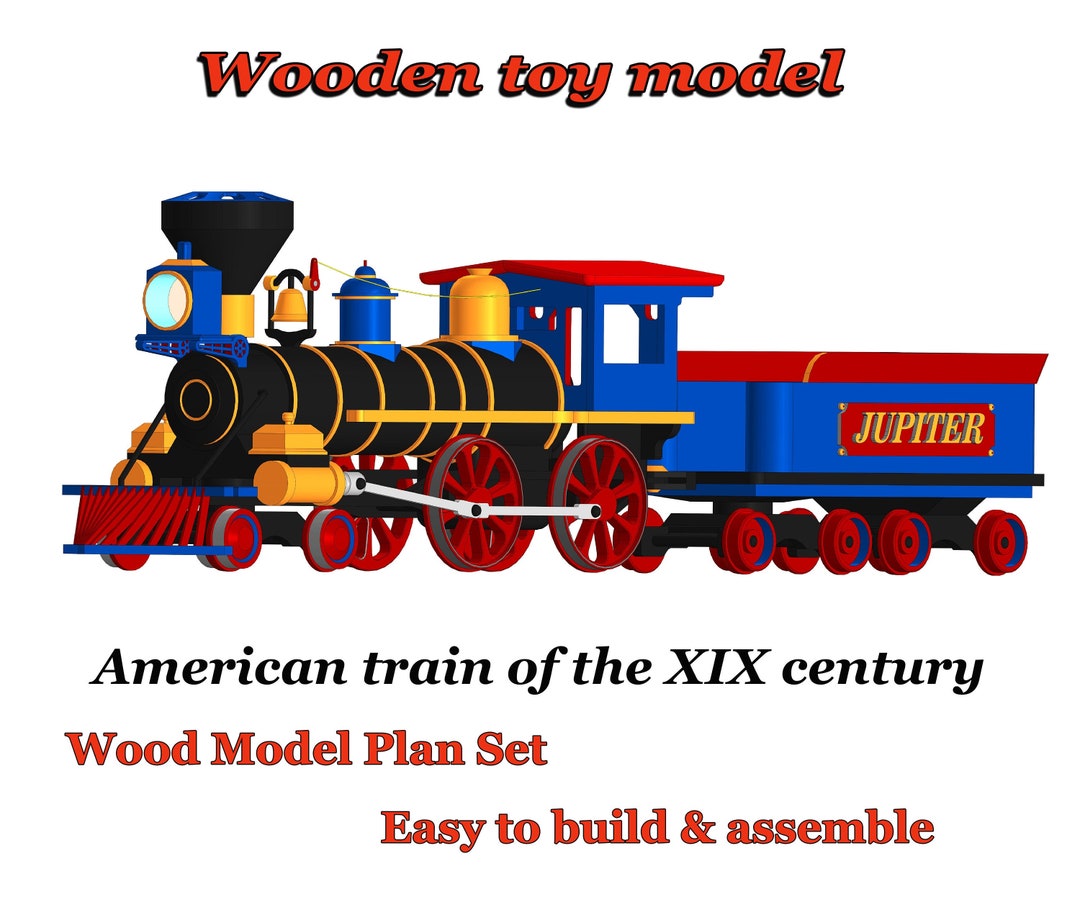 Train Model Kit Wooden Model Plane 3d Model Kit Wooden Model Kit Wooden ...