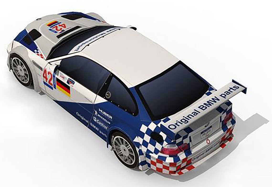 BMW M3 Paper Model Car: 3D Papercraft Plans (printable) - Etsy