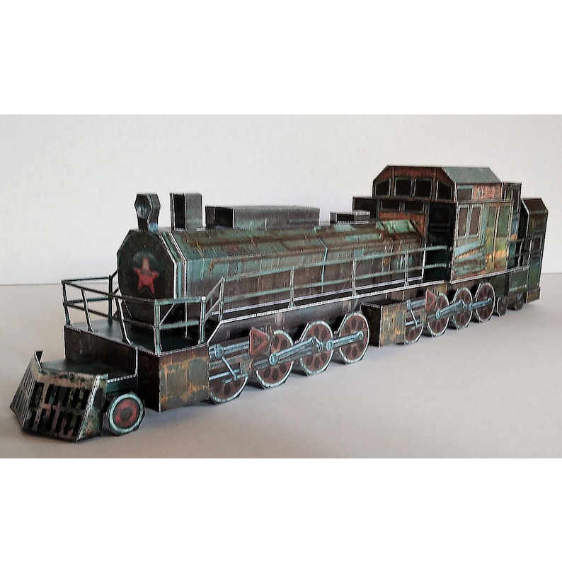 Ho Scale Trains Model Trains Ho Trains Papercraft 3D Paper Model Train ...