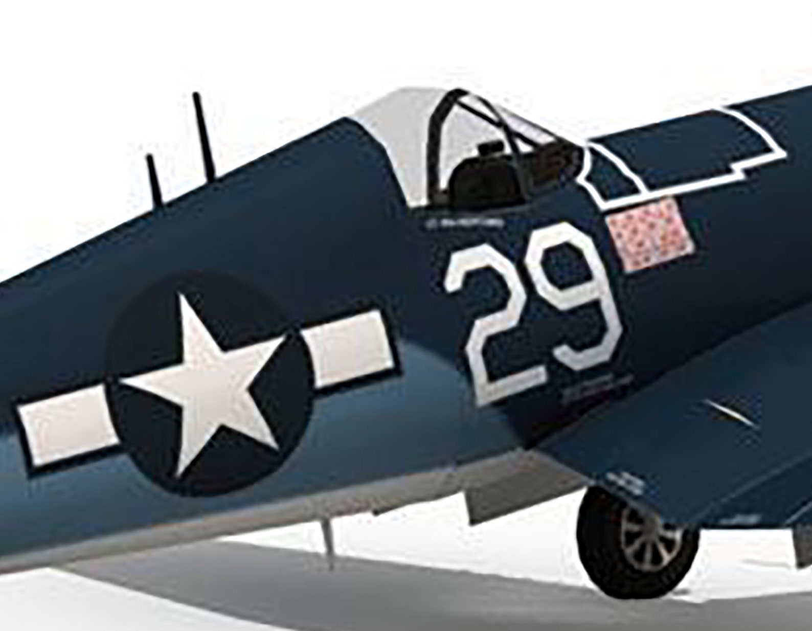 Paper Model Airplan Airplane Kit Papercraft 3D F4U-1A Corsair Paper ...