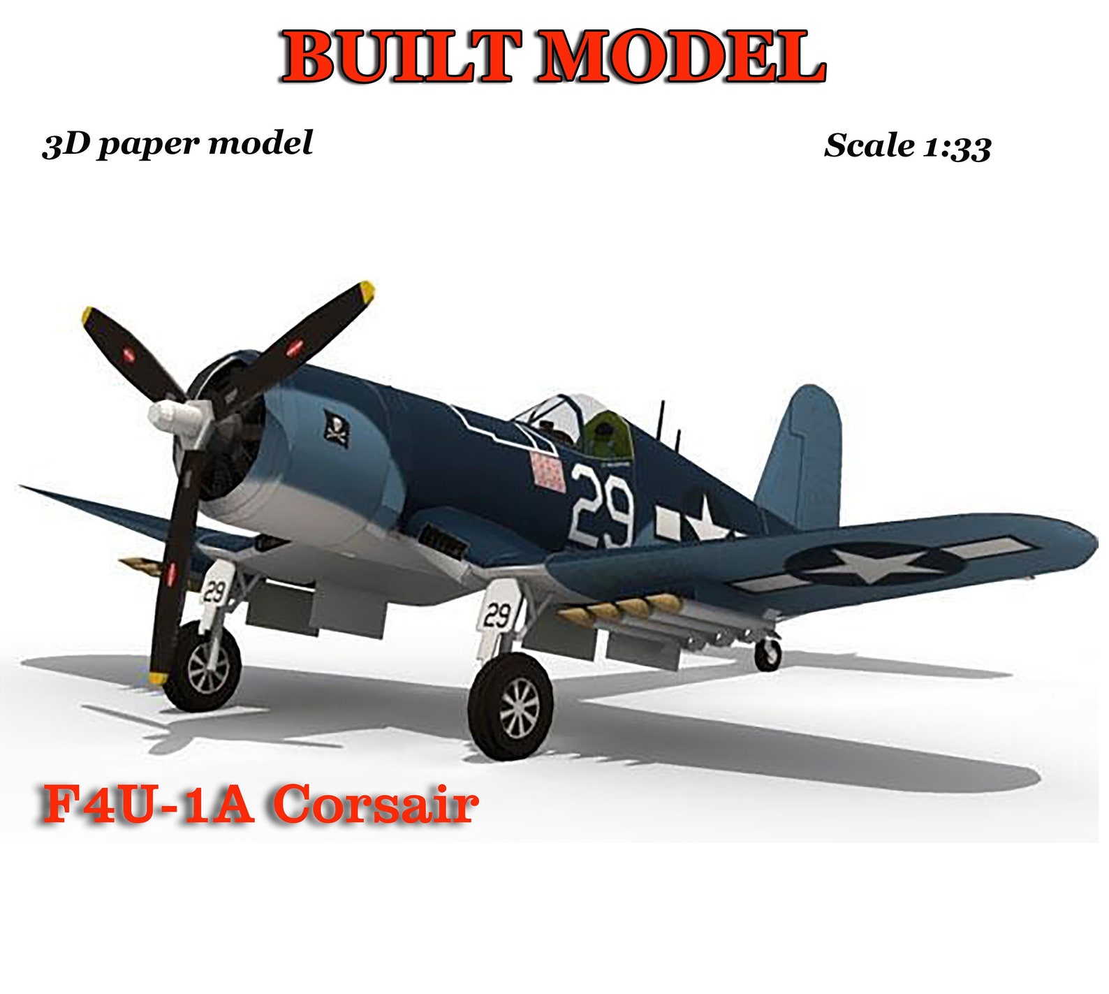 Paper Model Airplan Built Model Plane Airplane Kit Papercraft 3D ...