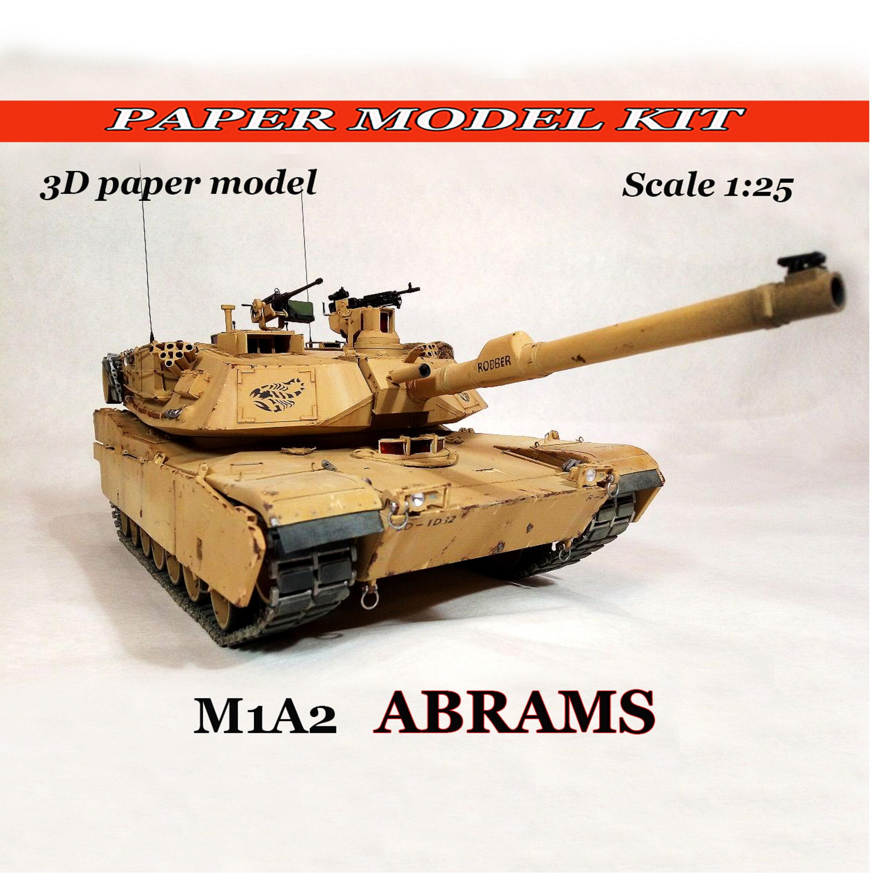 Model Kit Tank Papercraft 3d Kit Scale Model Tank Model Kit Paper Model ...