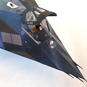 Paper Model Airplan F-117A Nighthawk Paper Model Kit: 3D Papercraft ...