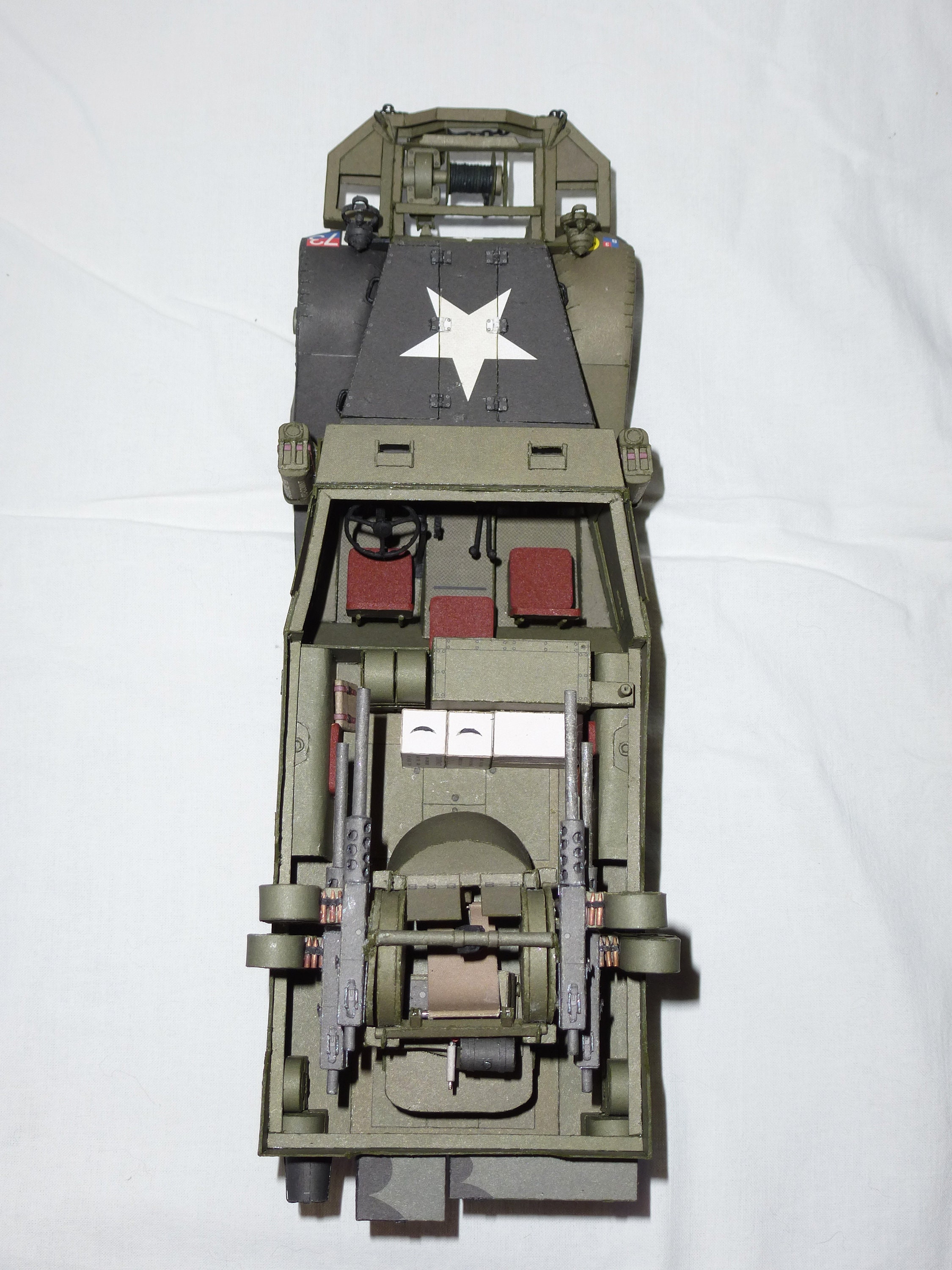 Paper Model Kit Papercraft 3d Paper Model Car Military Vehicle Car ...