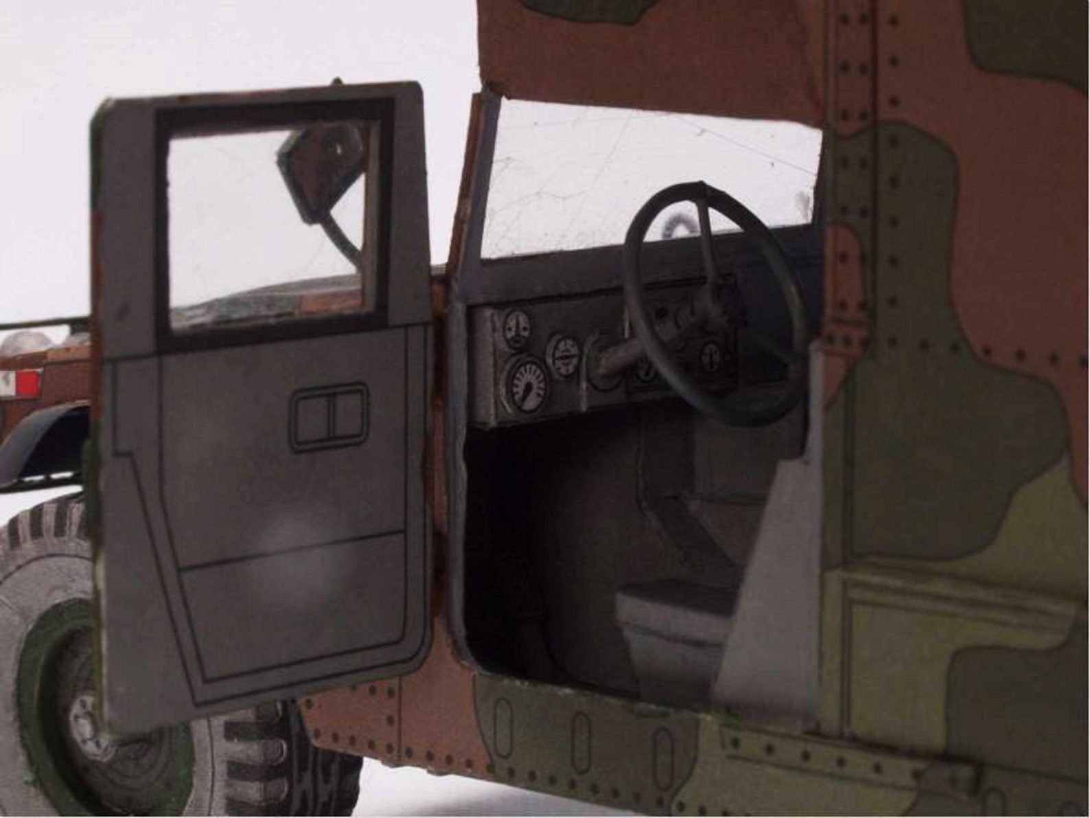 Paper Model Car Papercraft 3d Car Paper Model HUMMER Paper Car Handmade ...