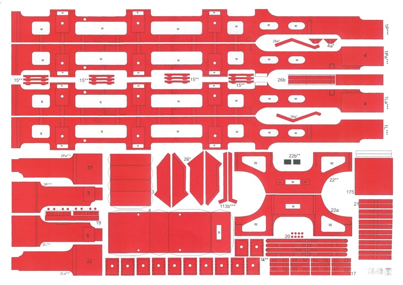Paper Model Train Model Kit Papercraft 3D Train OL-49 Printable Diy How ...