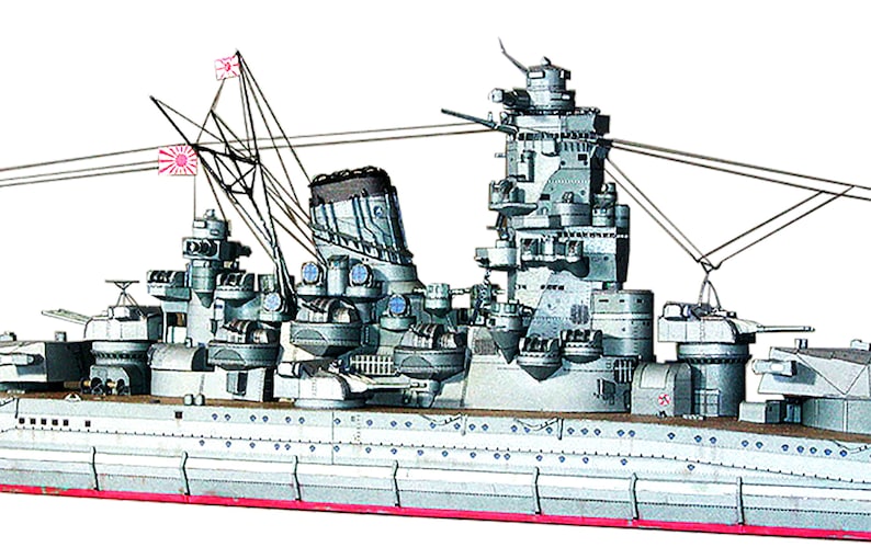 Paper Model Warships Papercraft 3d Ship Model Kit Battleship Paper Ship ...