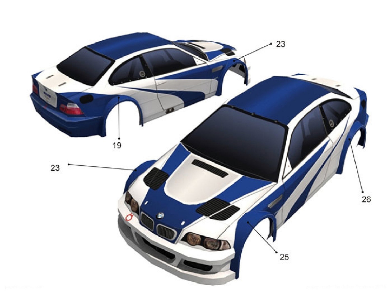 Paper Model Car BMW Car Model Papercraft 3d Car Paper Car Handmade ...