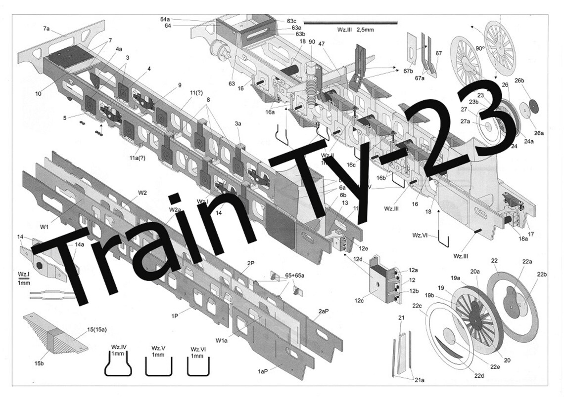 Train Model Kit Paper Model Train Papercraft 3D Printable Diy How to ...