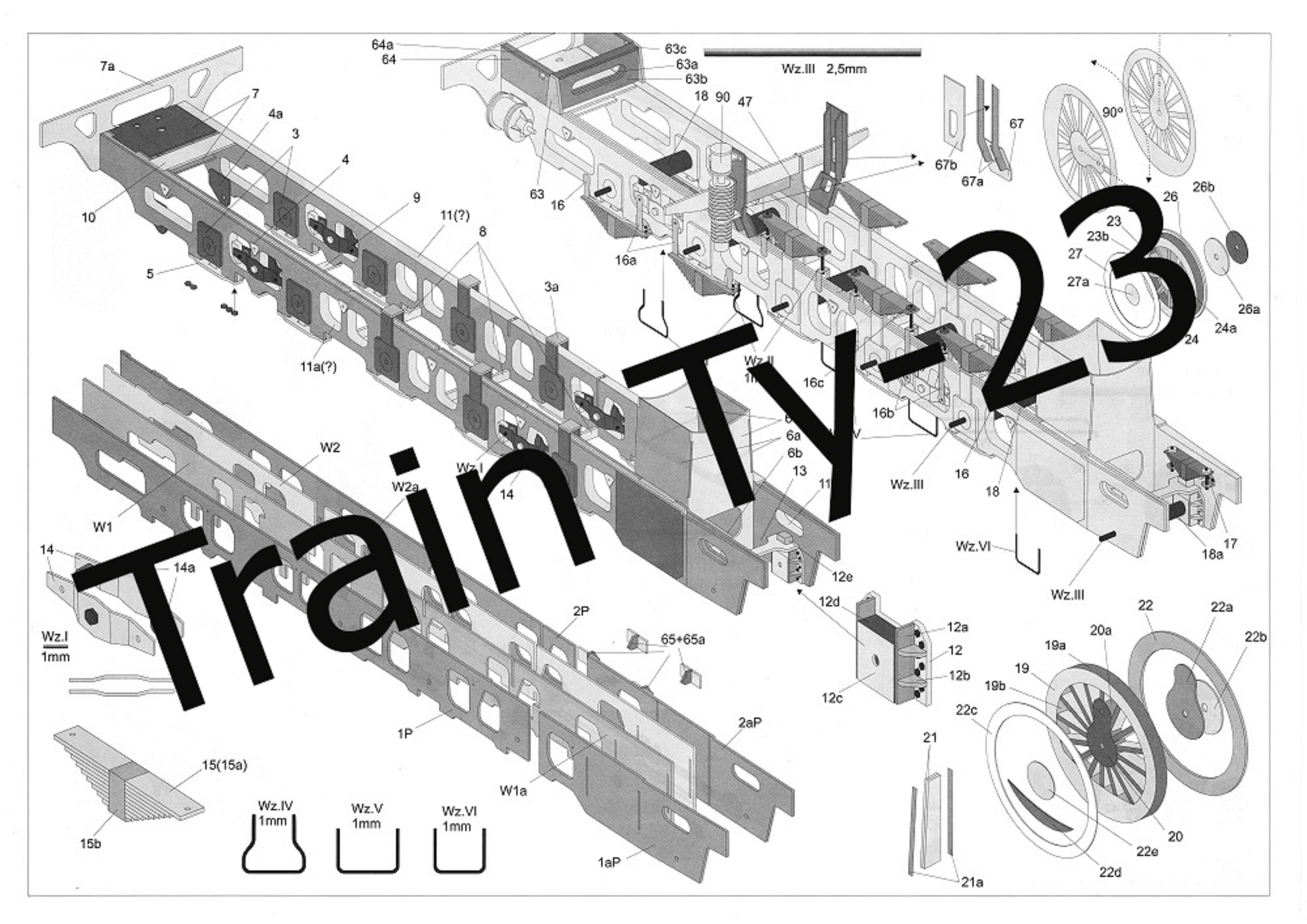 Train Model Kit Paper Model Train Papercraft 3D Printable Diy How to ...
