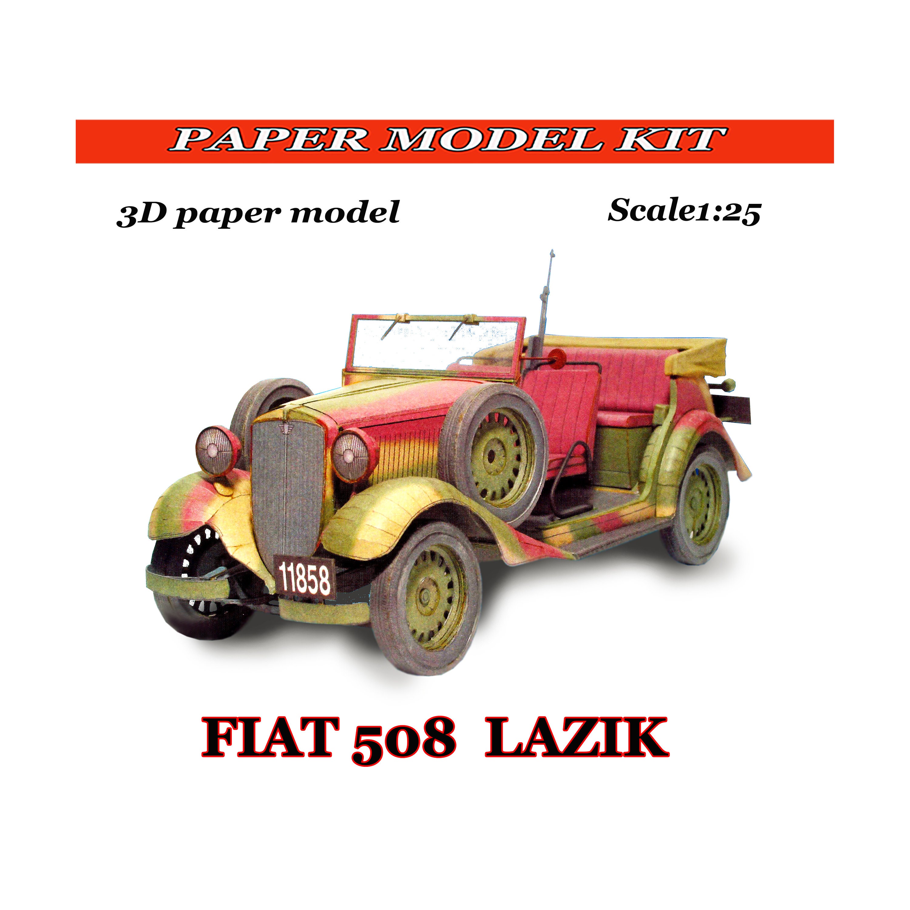 Paper Model Kit Papercraft 3d Paper Model Car Car Model Kits Handmade ...