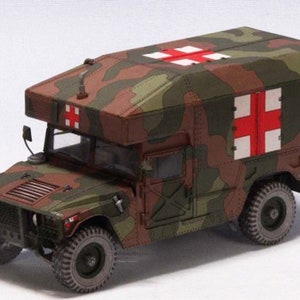 Paper Model Car Papercraft 3d Car Paper Model HUMMER Paper Car Handmade ...
