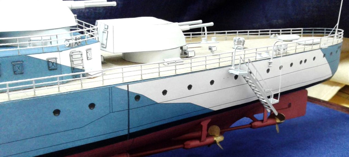 Model Ship Kit Paper Model Warships Papercraft 3d Ship Paper Model ...