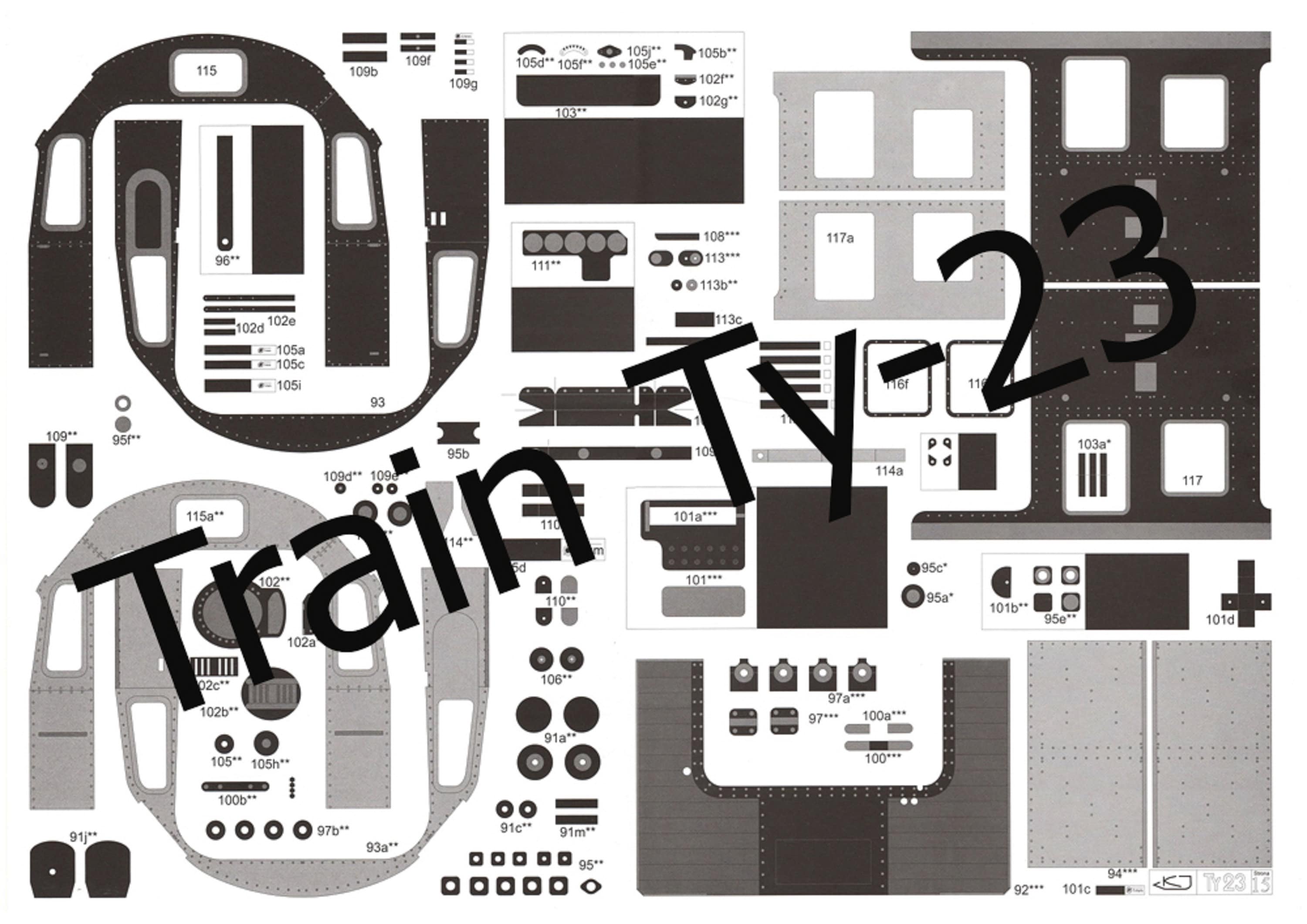 Train Model Kit Paper Model Train Papercraft 3D Printable Diy How to ...