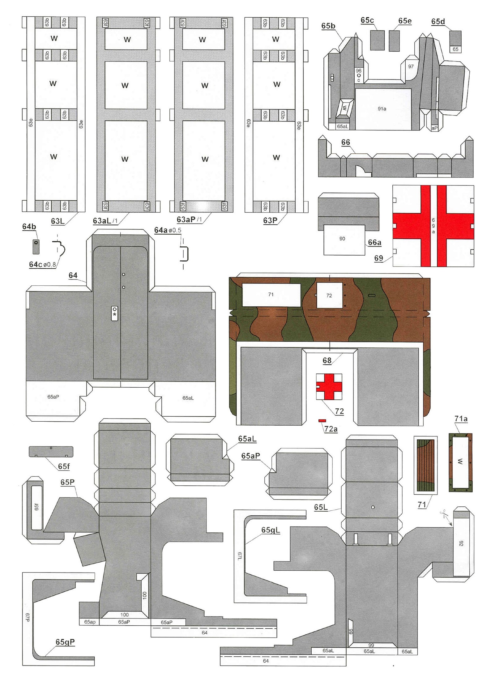 Paper Model Car Papercraft 3d Car Paper Model HUMMER Paper Car Handmade ...